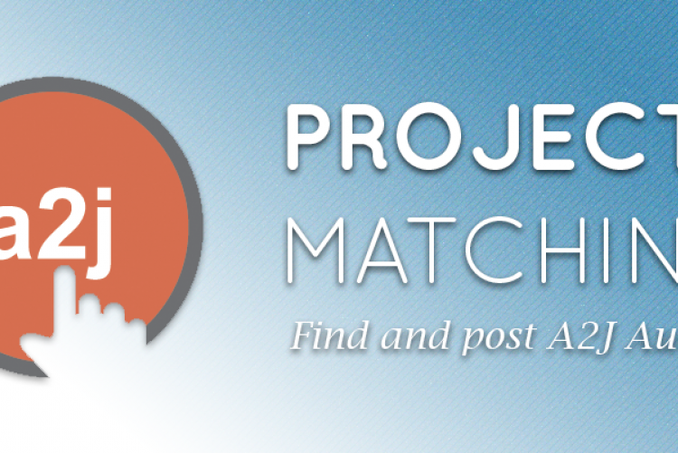A2J Author Project Matching | A2J Author